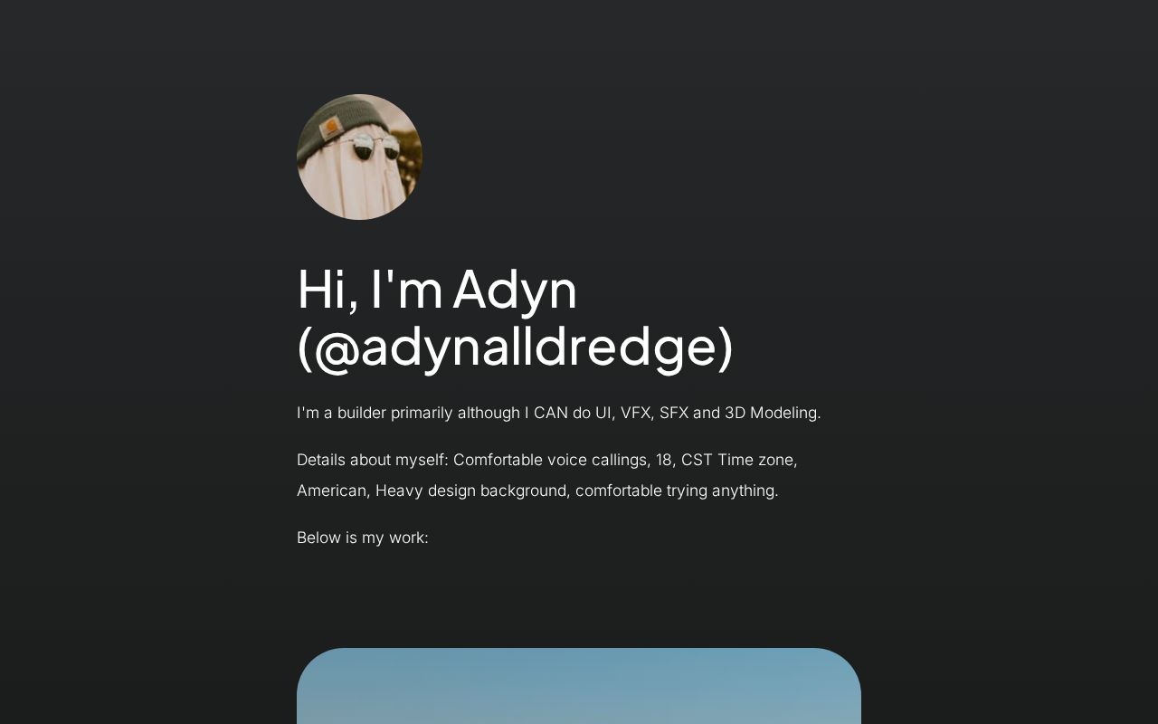 Adyn's Mini Portfolio